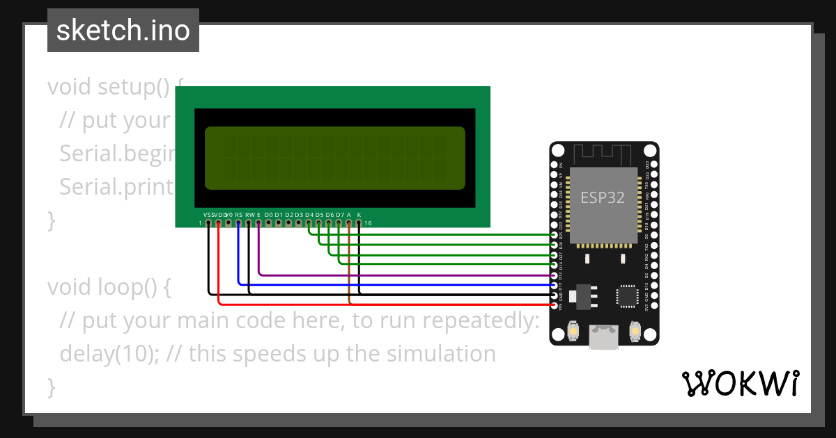 lcd1062_kiran - Wokwi ESP32, STM32, Arduino Simulator lcd1062_kiran - Wokwi ESP32, STM32, Arduino Simulator