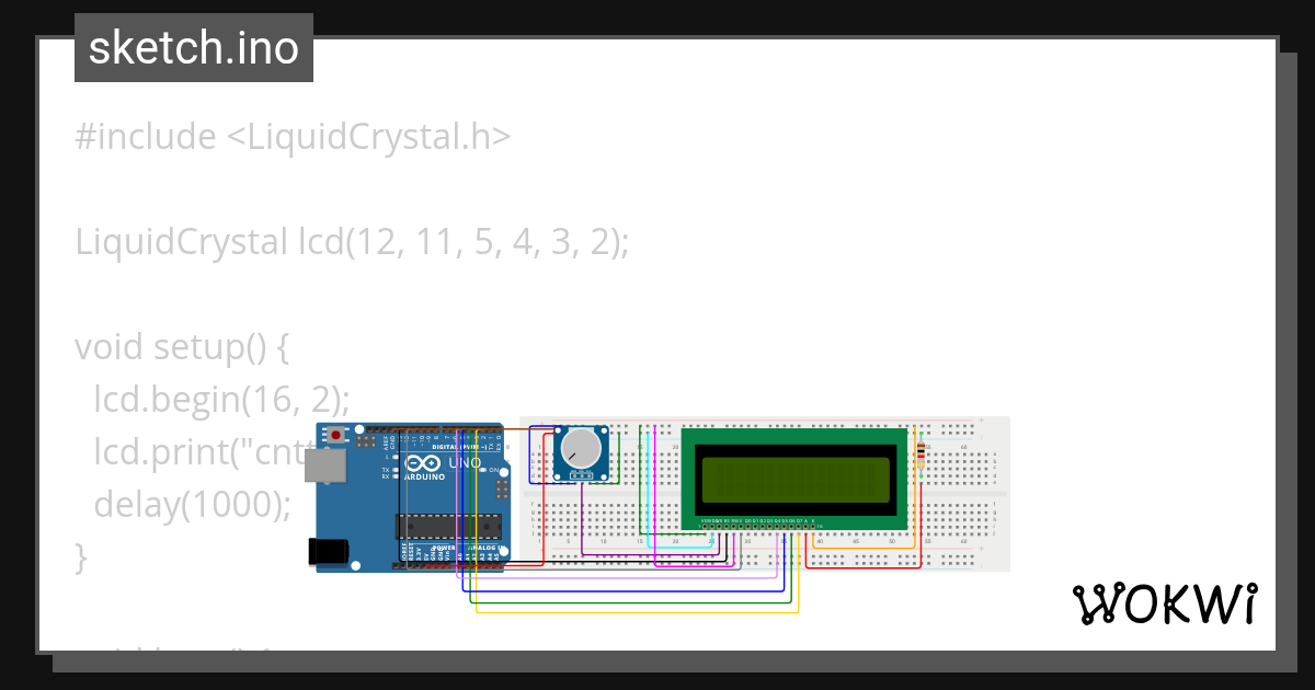 lcd - Wokwi ESP32, STM32, Arduino Simulator