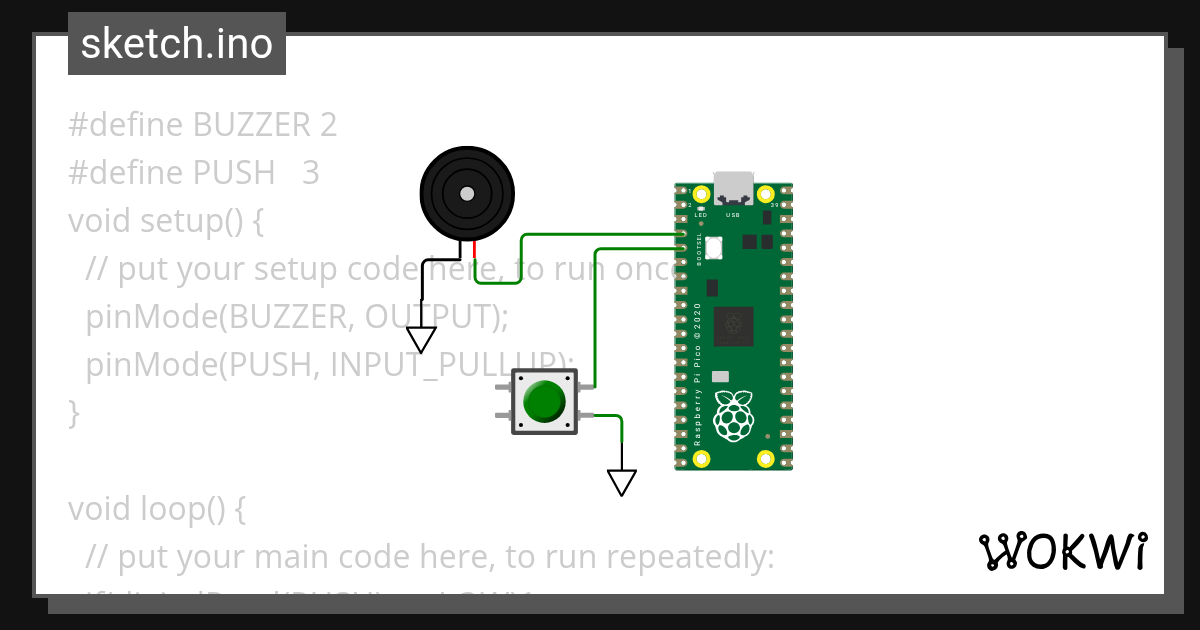 buzzer_4 - Wokwi ESP32, STM32, Arduino Simulator