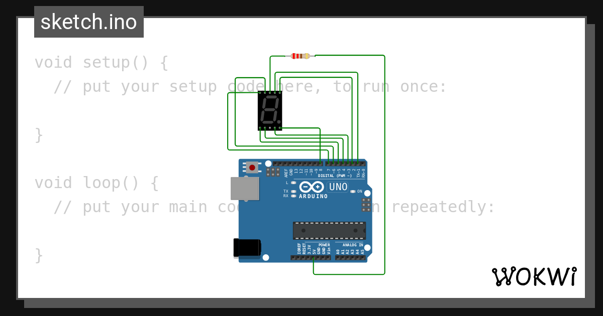 Led7thanh Wokwi Esp32 Stm32 Arduino Simulator 