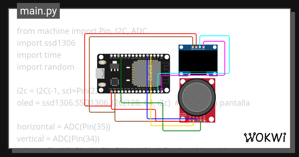 snake GOD - Wokwi ESP32, STM32, Arduino Simulator