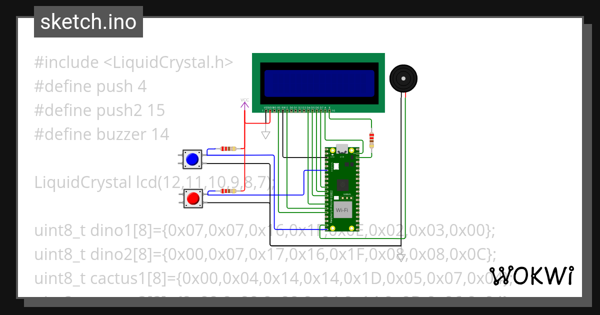 Dino Wokwi Esp32 Stm32 Arduino Simulator