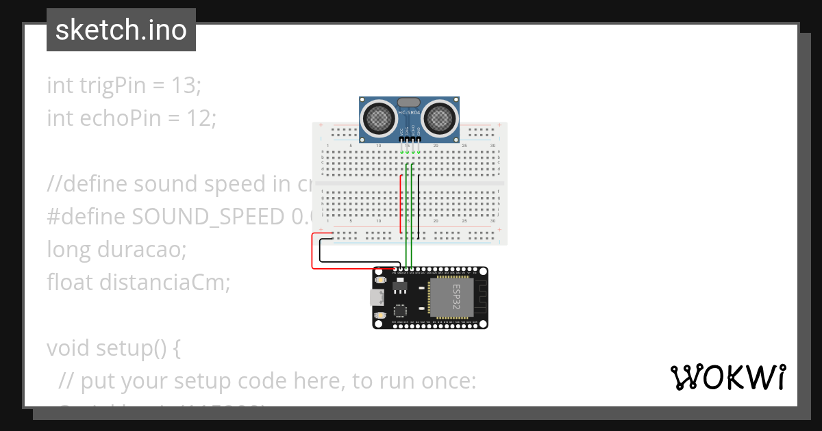 P02 E2 - Detectar proximidade de objetos - Wokwi ESP32, STM32, Arduino ... P02 E2 - Detectar proximidade de objetos - Wokwi ESP32, STM32, Arduino ...