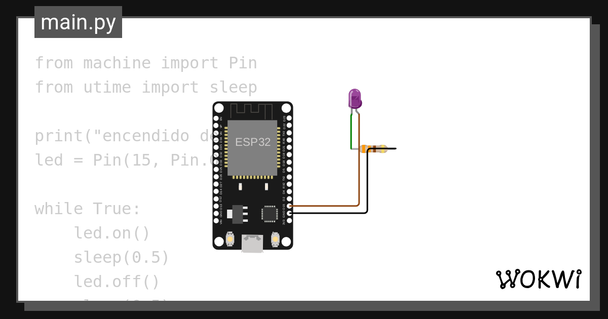Led Externo Wokwi Esp32 Stm32 Arduino Simulator 8534