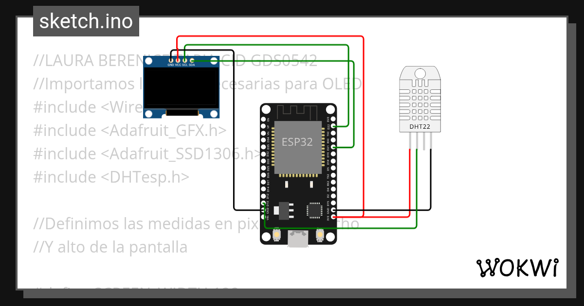 OLED - Wokwi ESP32, STM32, Arduino Simulator