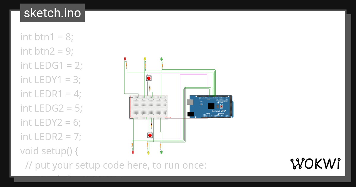 Trafficlight Wokwi Esp32 Stm32 Arduino Simulator