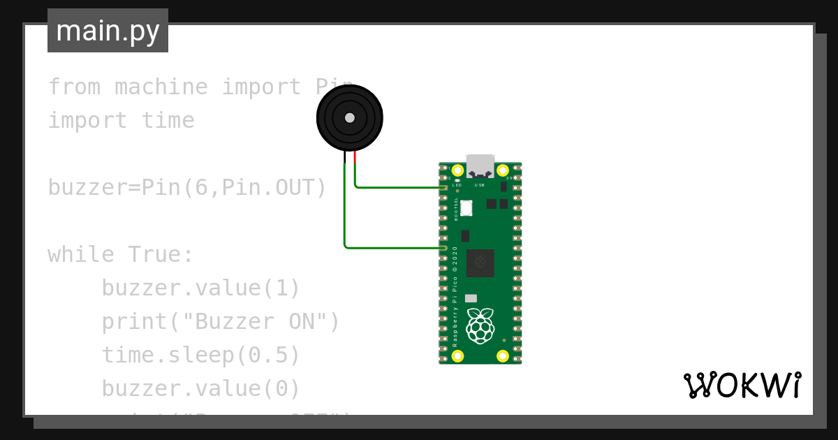 Buzzer Interfacing Wokwi Esp32 Stm32 Arduino Simulator 