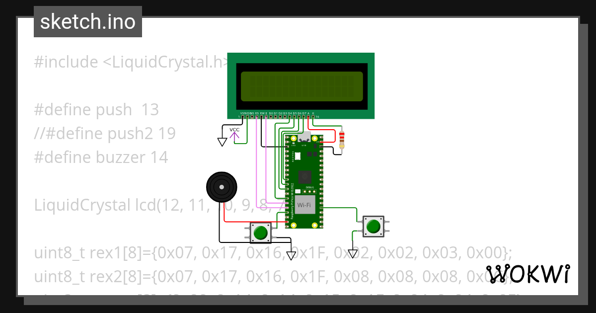 T rex 3 Copy - Wokwi ESP32, STM32, Arduino Simulator