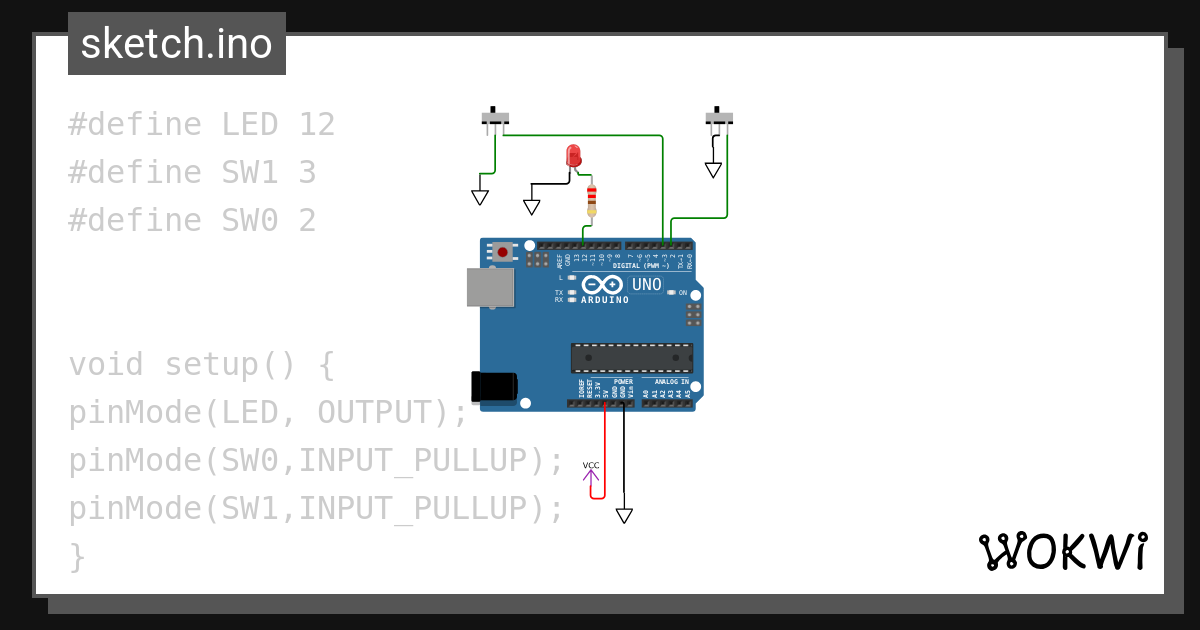 Led4 Wokwi Esp32 Stm32 Arduino Simulator 