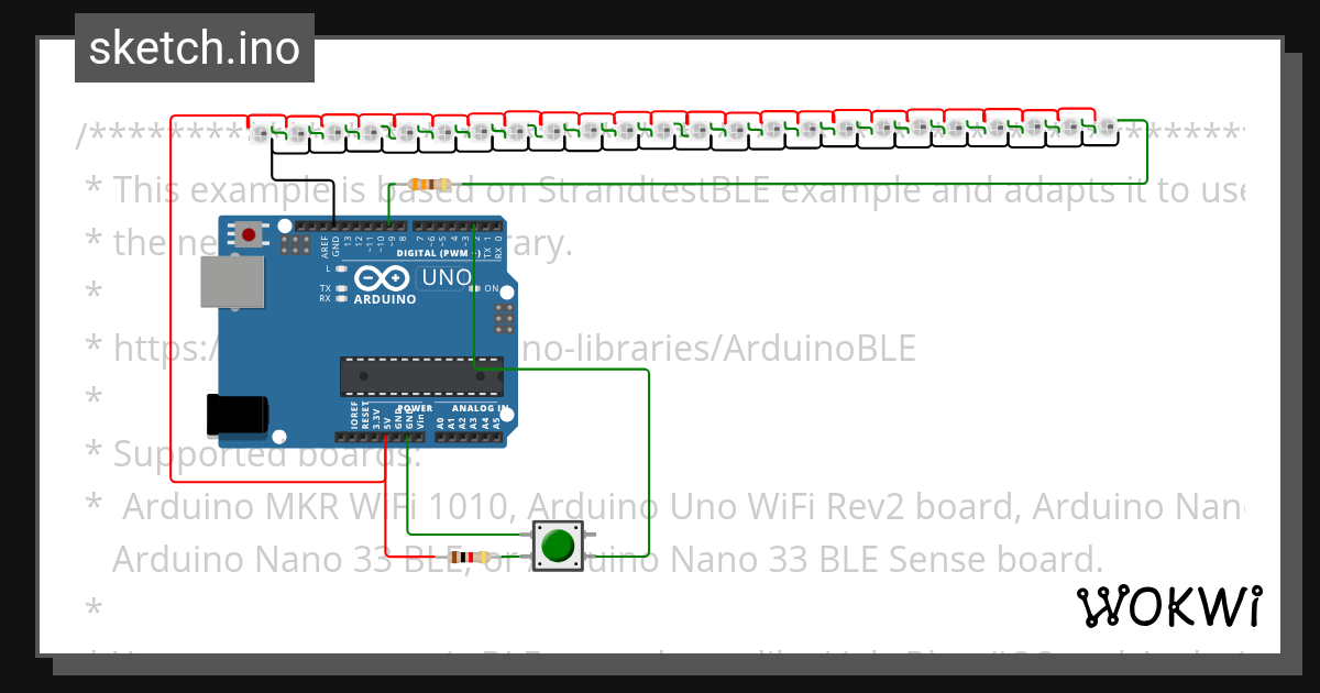 pixel led practice - Wokwi ESP32, STM32, Arduino Simulator