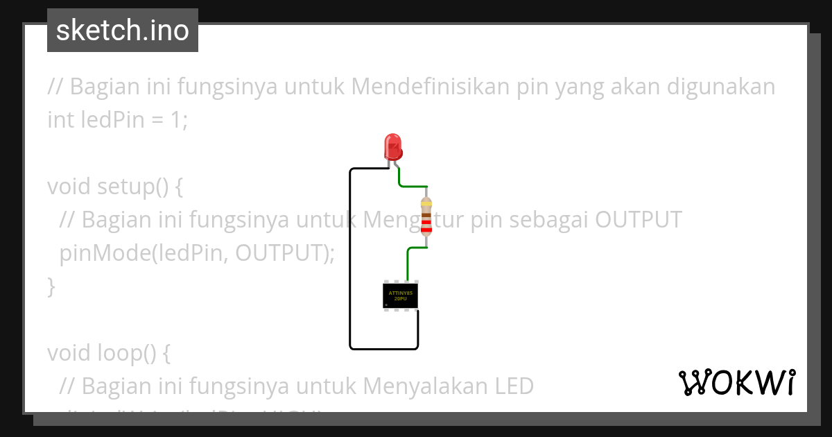 LED BLINK Copy - Wokwi ESP32, STM32, Arduino Simulator LED BLINK Copy - Wokwi ESP32, STM32, Arduino Simulator