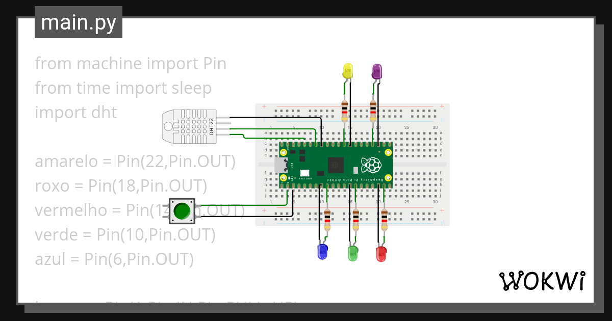 Projeto 6 - Wokwi ESP32, STM32, Arduino Simulator