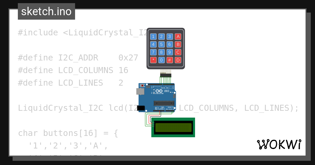 Numpad Wokwi Esp32 Stm32 Arduino Simulator