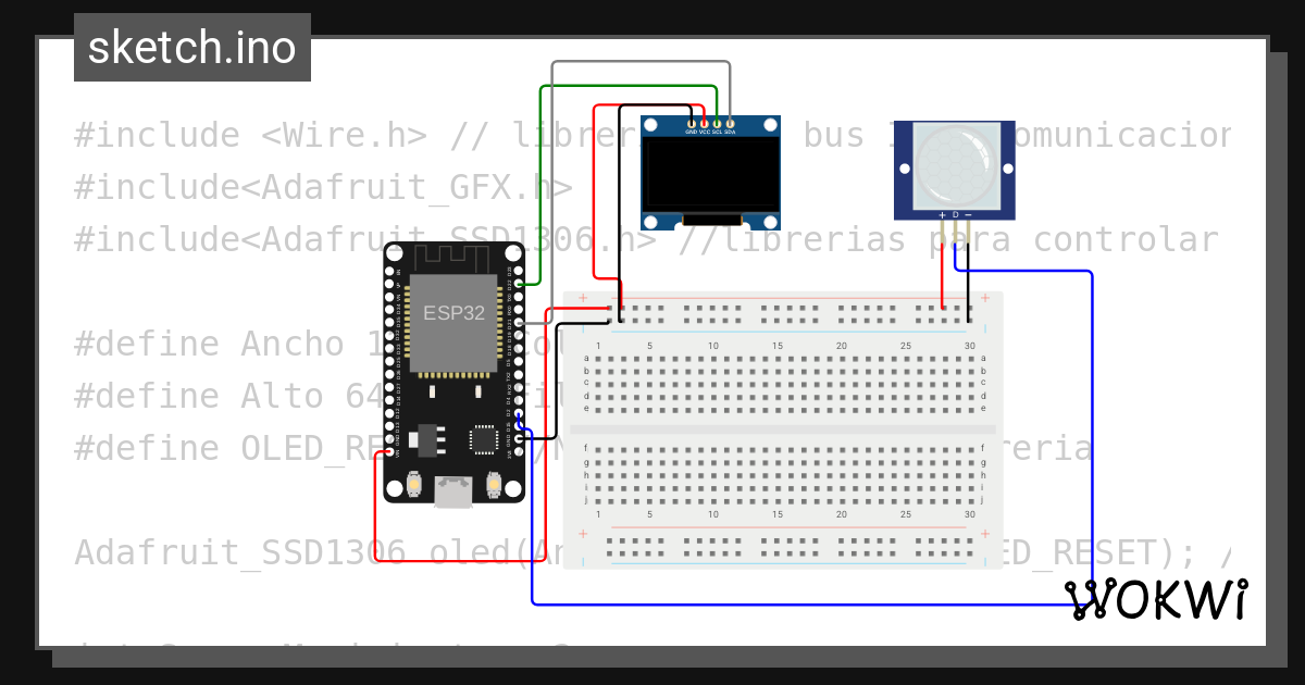 Oled Sensor Mov Wokwi Esp32 Stm32 Arduino Simulator