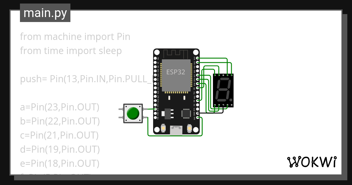 Práctica 1 Contador Wokwi Esp32 Stm32 Arduino Simulator 