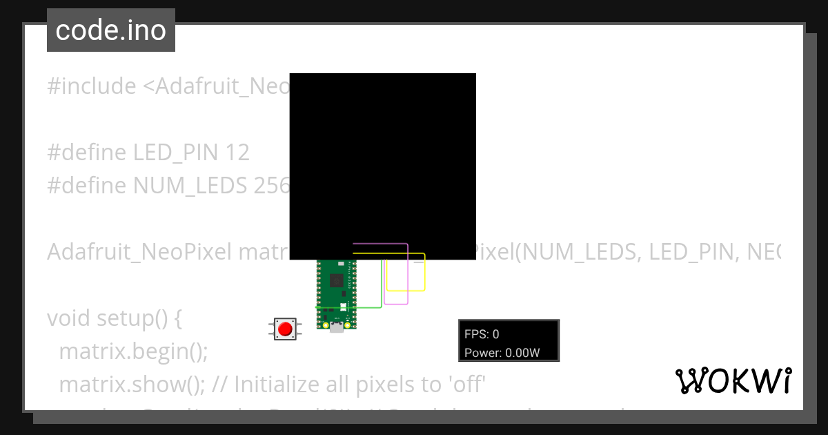 ROW BY COLUM LED _JHASER_pico.Ino Copy (3) - Wokwi ESP32, STM32, Arduino Simulator