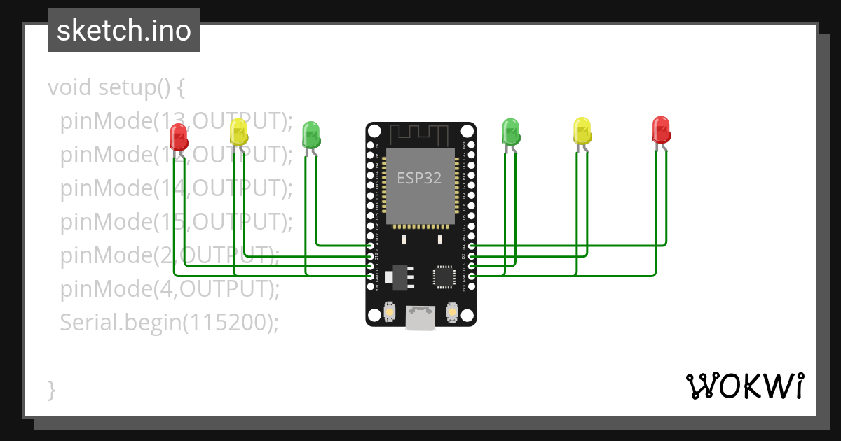 139 Karthikeyan Trafficlight Wokwi Esp32 Stm32 Arduino Simulator