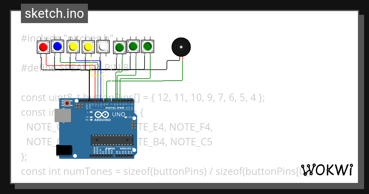piano - Wokwi ESP32, STM32, Arduino Simulator