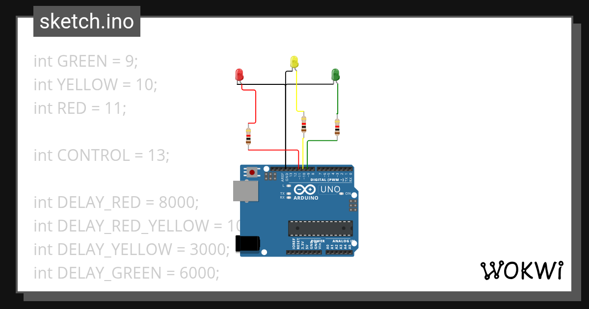 Traffic Fay Wokwi Esp32 Stm32 Arduino Simulator 2898
