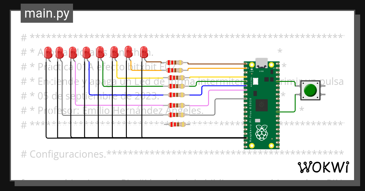 PRAC_01A_Efecto bitxbit_E02. - Wokwi ESP32, STM32, Arduino Simulator