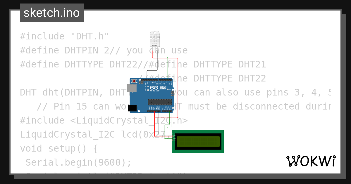 แสดงผลหน้าจอ Wokwi Esp32 Stm32 Arduino Simulator 