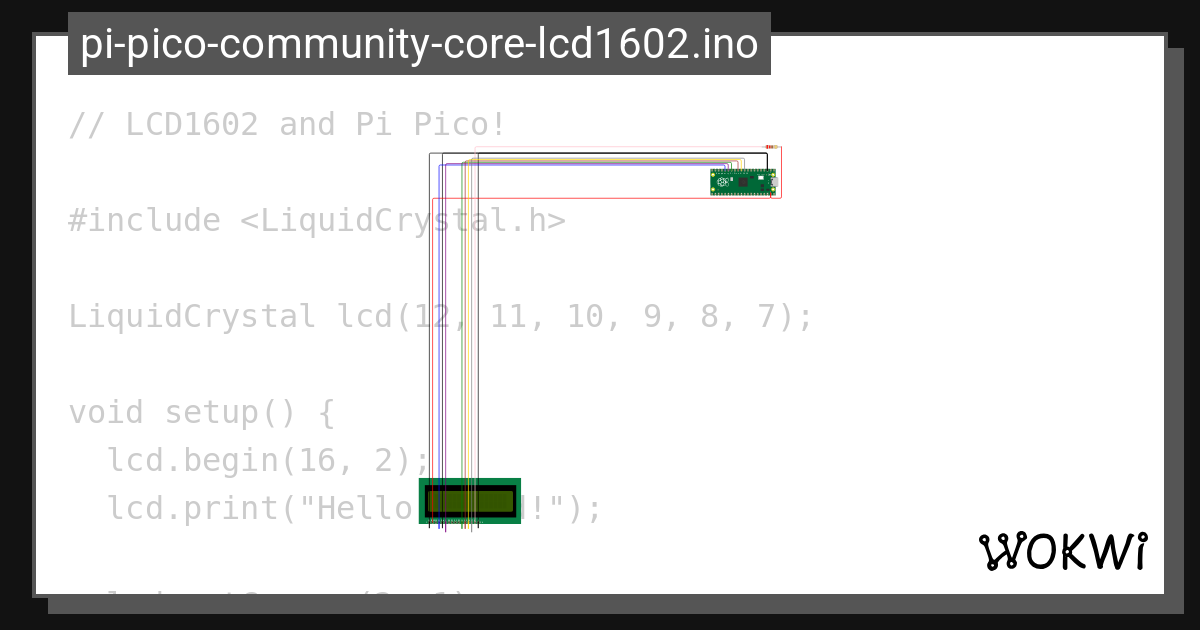 Pi Pico Community Core O Copy Wokwi Esp32 Stm32 Arduino Simulator 7383