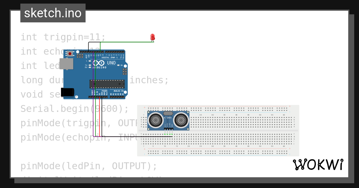 Sensor Ultrasonic Second Wokwi Esp32 Stm32 Arduino Simulator 5724