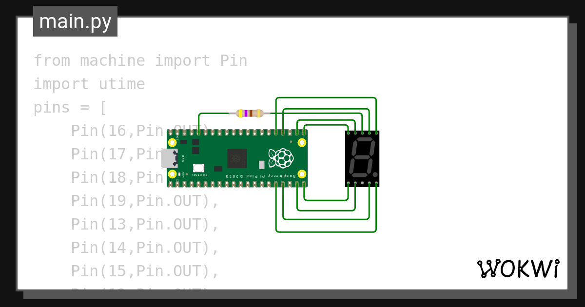Displaysevensegpy Wokwi Esp32 Stm32 Arduino Simulator