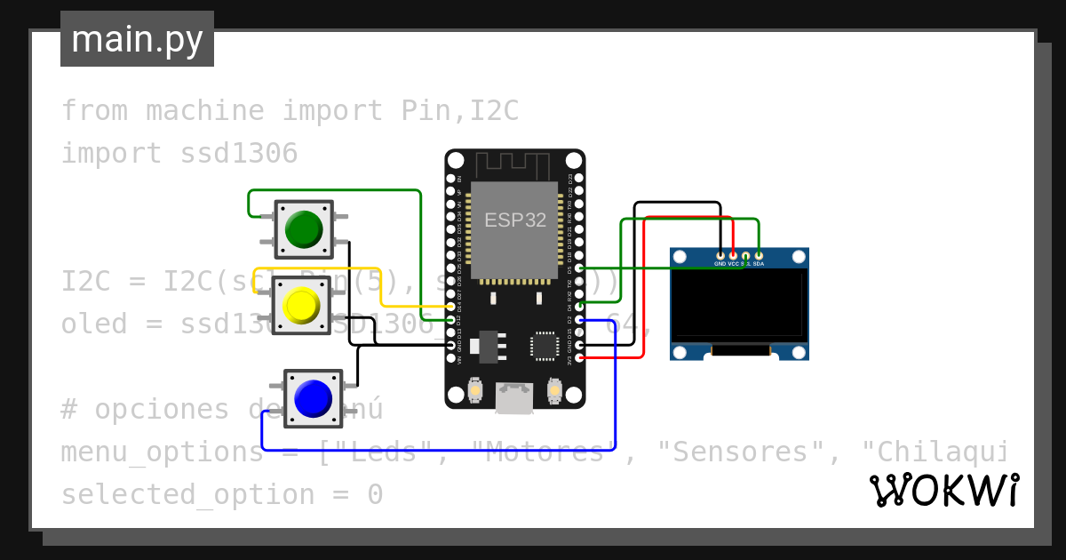 Menu Oled Copy Wokwi Esp32 Stm32 Arduino Simulator 6387
