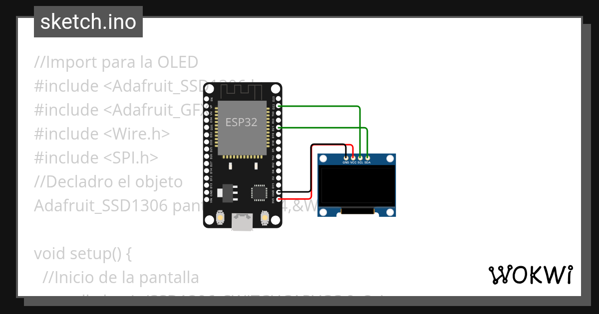 oLED - Wokwi ESP32, STM32, Arduino Simulator oLED - Wokwi ESP32, STM32, Arduino Simulator