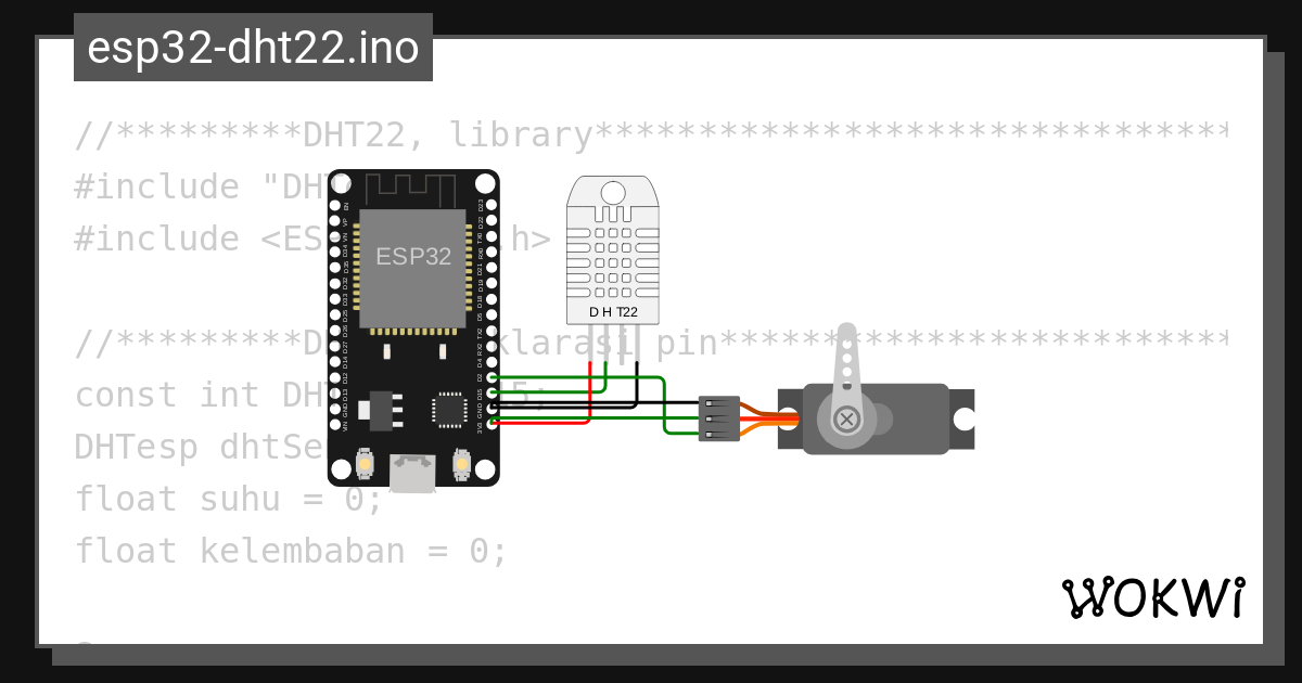 Latihan Jemuran Otomatis Wokwi Esp32 Stm32 Arduino Simulator