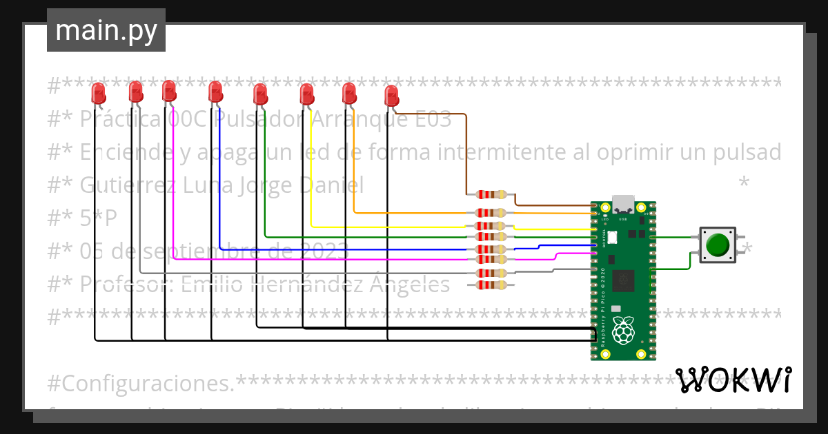 PRAC_01C Efecto bitxbit E03 - Wokwi ESP32, STM32, Arduino Simulator