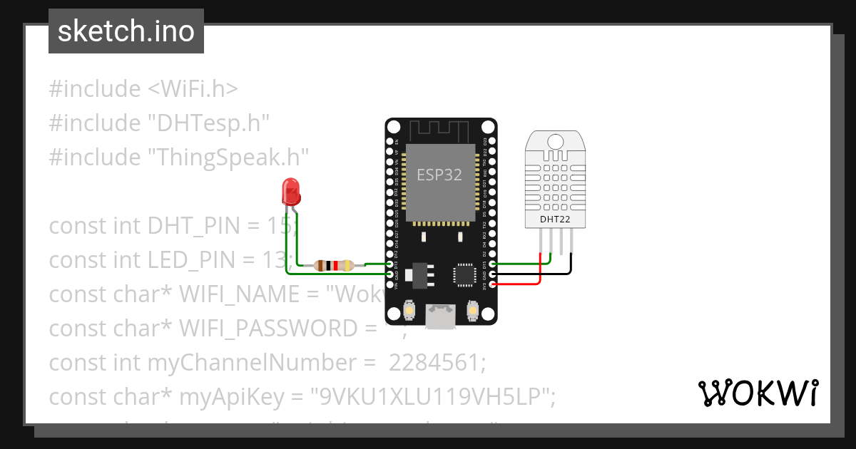 Thingspeak Wokwi Esp32 Stm32 Arduino Simulator 