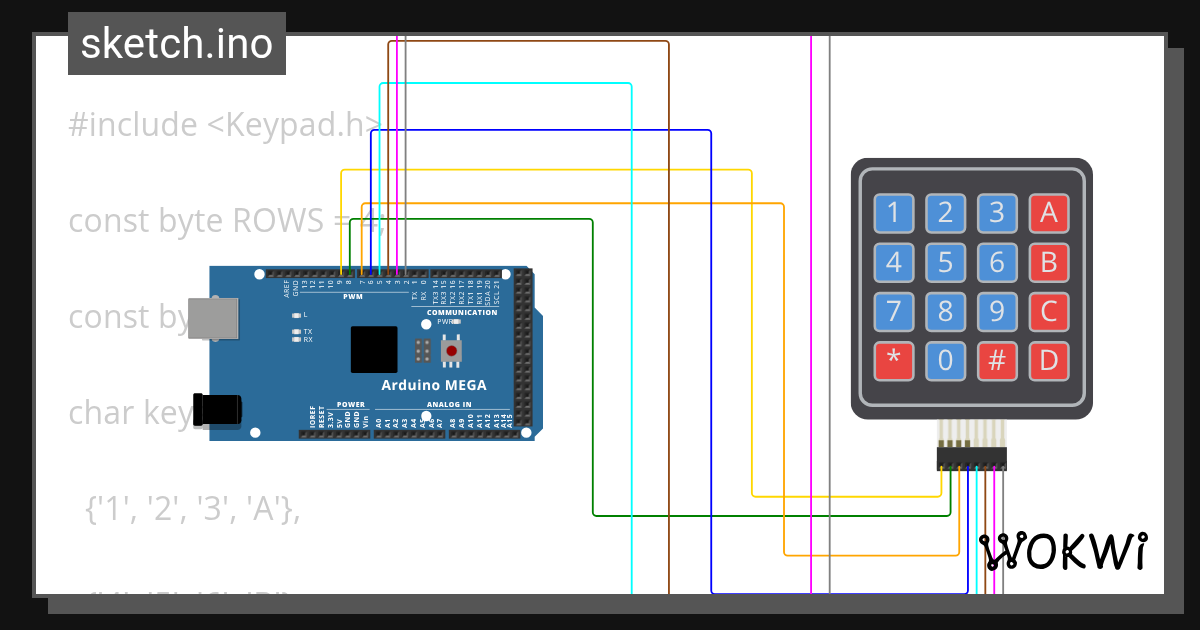 Keypad Demo - Wokwi ESP32, STM32, Arduino Simulator Keypad Demo - Wokwi ESP32, STM32, Arduino Simulator