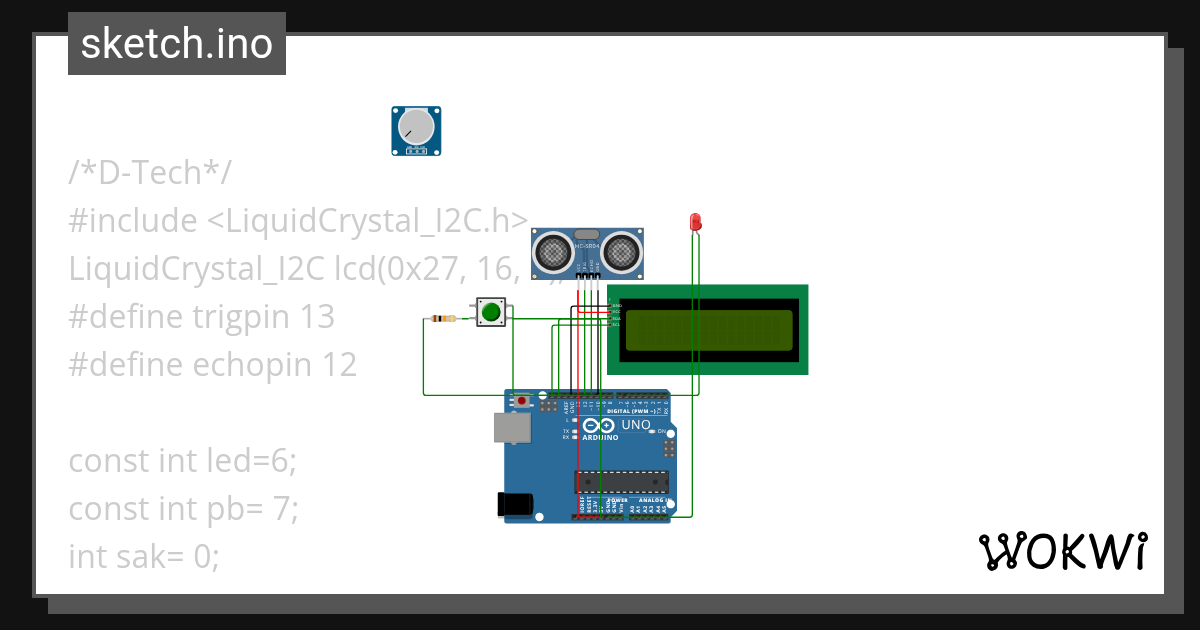S Jarak Wokwi Esp32 Stm32 Arduino Simulator