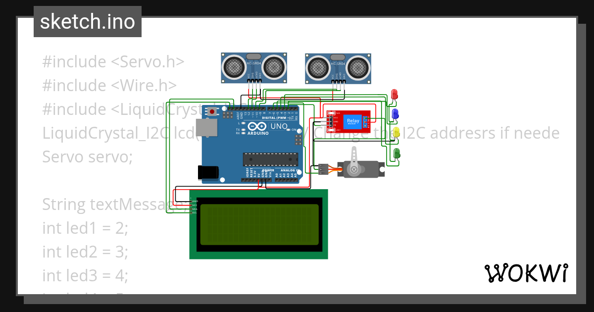 municipal corporation smart e dustbin - Wokwi ESP32, STM32, Arduino Simulator