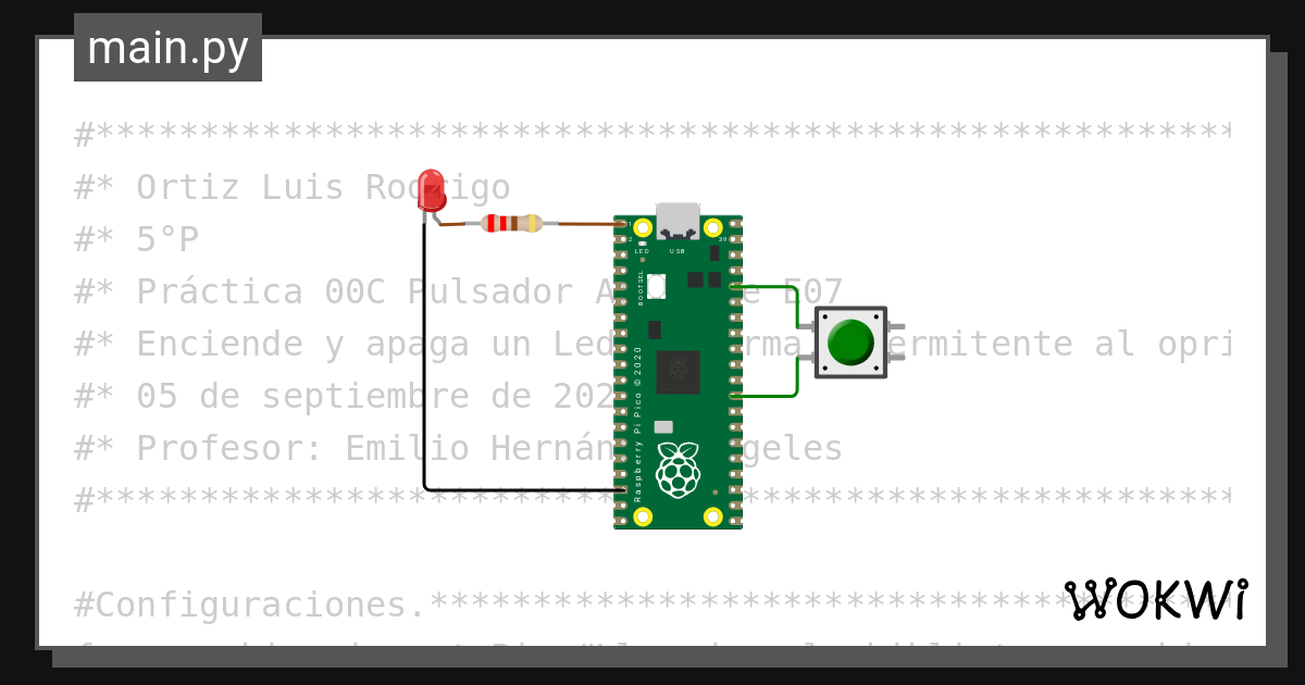 Práctica 00c Pulsador Arranque E07 Copy 2 Wokwi Esp32 Stm32 Arduino Simulator