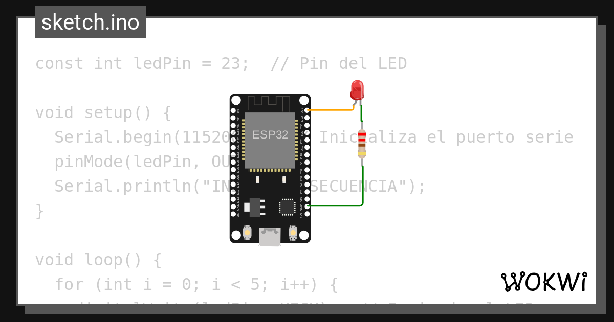 Practica 02 Wokwi Esp32 Stm32 Arduino Simulator 4030