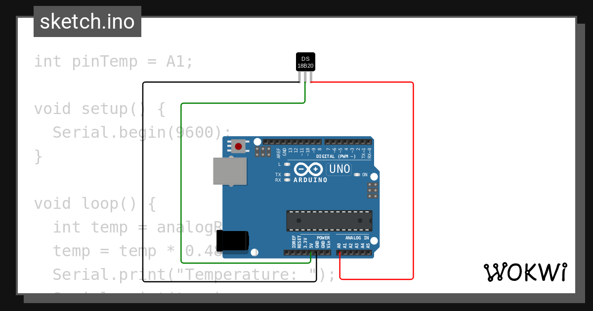 Temperature Sensor On Arduino Uno Wokwi Esp32 Stm32 Arduino Simulator