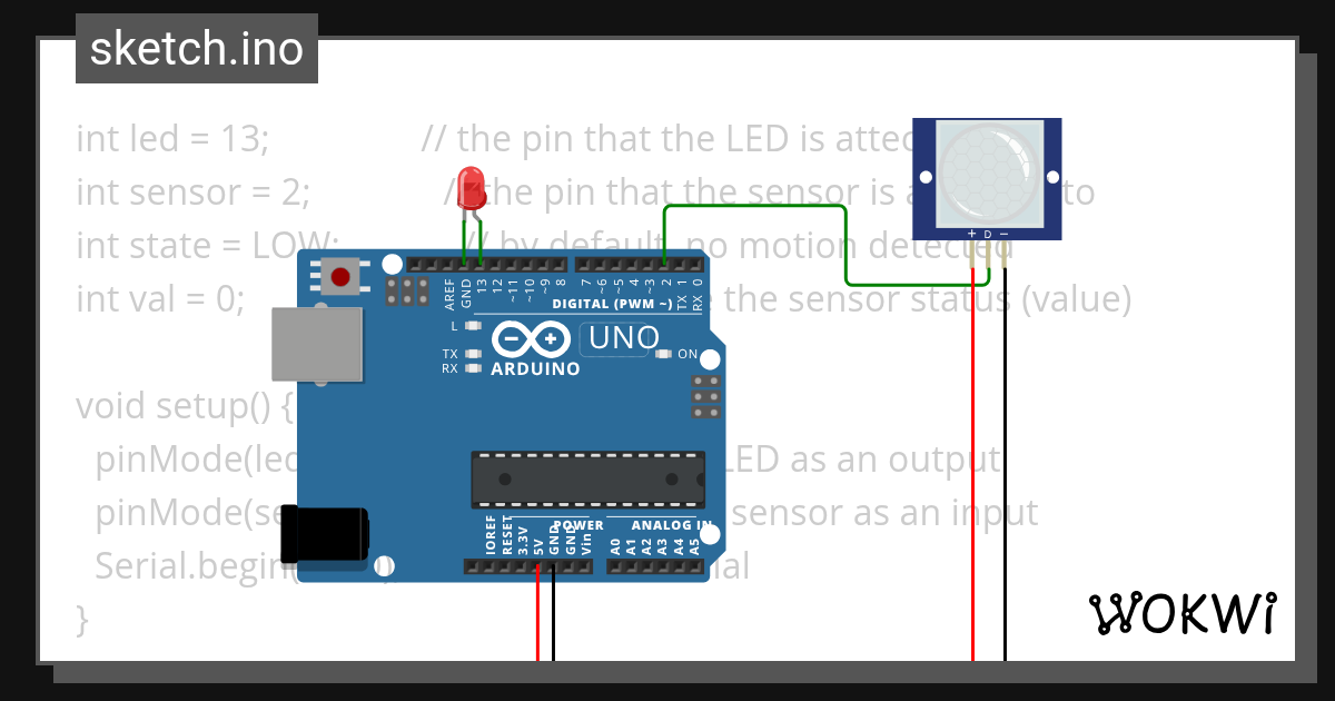 MOTION DETECTOR Copy - Wokwi ESP32, STM32, Arduino Simulator