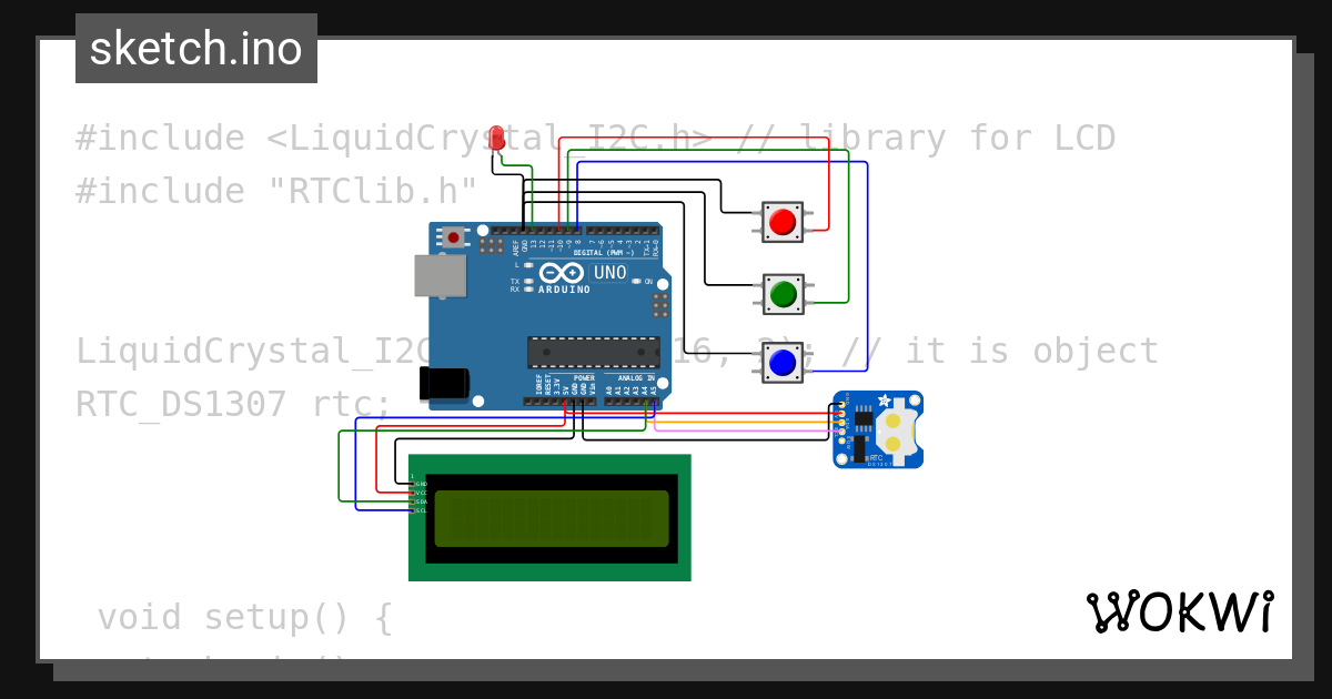 Set Start Led Wokwi Esp32 Stm32 Arduino Simulator 8115