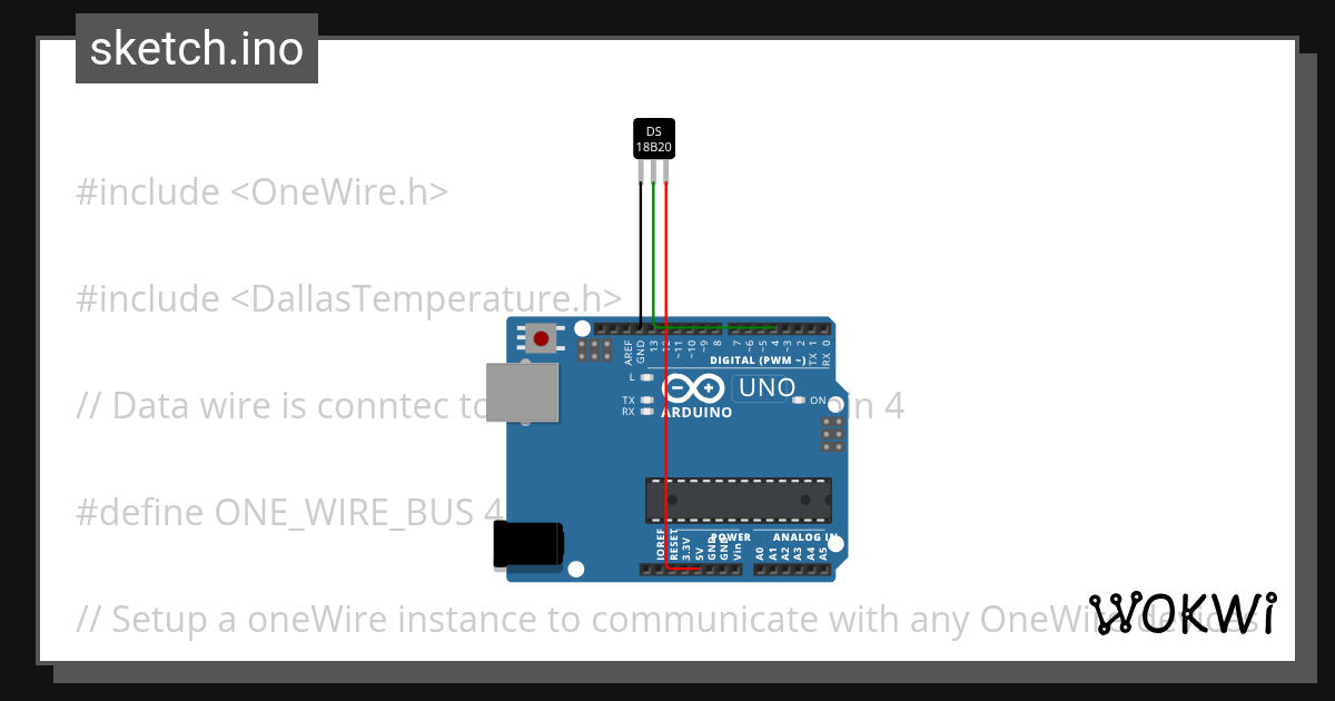 temperature sensor - Wokwi ESP32, STM32, Arduino Simulator