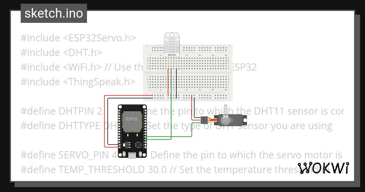 IoT Project (Think Speak) - Wokwi ESP32, STM32, Arduino Simulator
