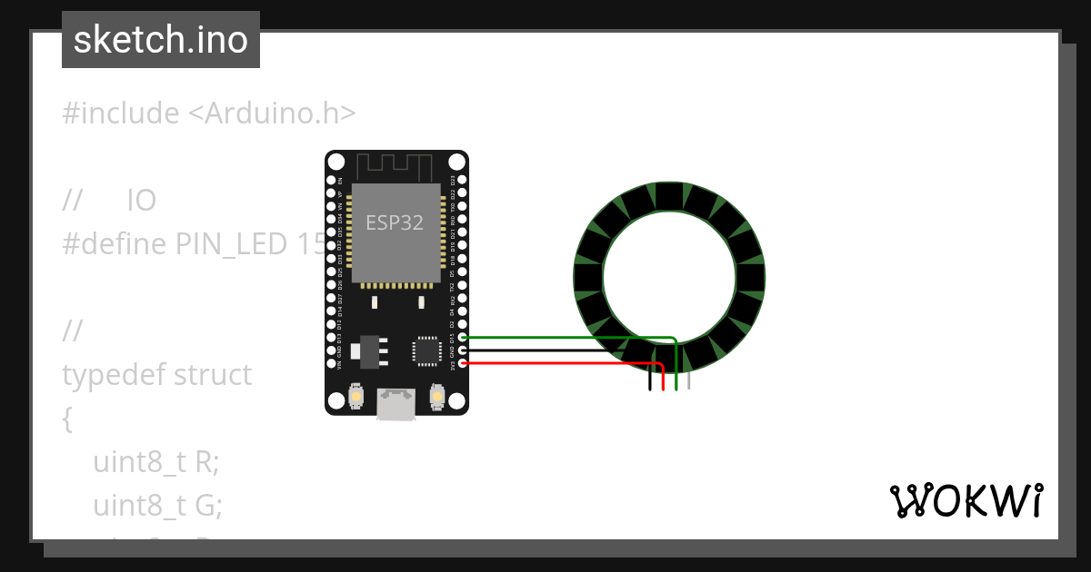 ws2812 - Wokwi ESP32, STM32, Arduino Simulator