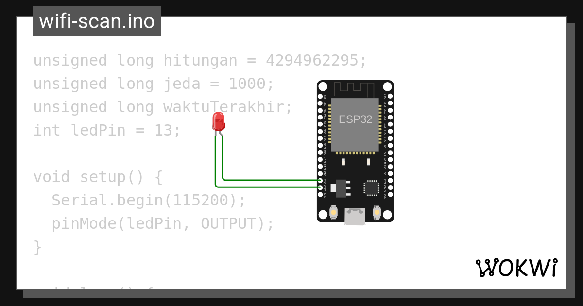 Tugas Millis Wokwi Esp32 Stm32 Arduino Simulator 7290