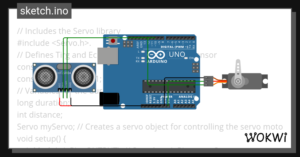 Radar Wokwi Esp32 Stm32 Arduino Simulator 4354