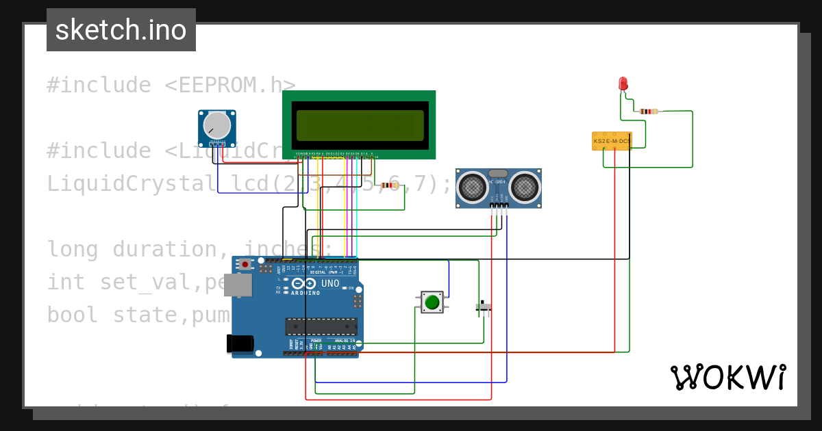 Water Control Wokwi Esp32 Stm32 Arduino Simulator 5438