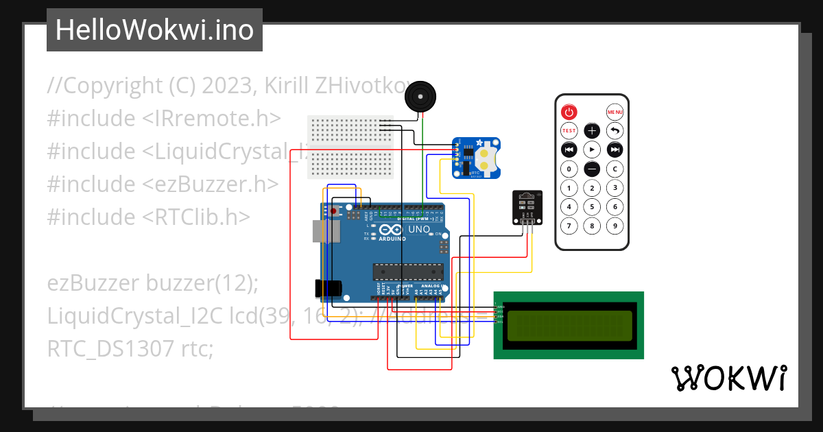 DigitalClock mCopy.ino - Wokwi ESP32, STM32, Arduino Simulator