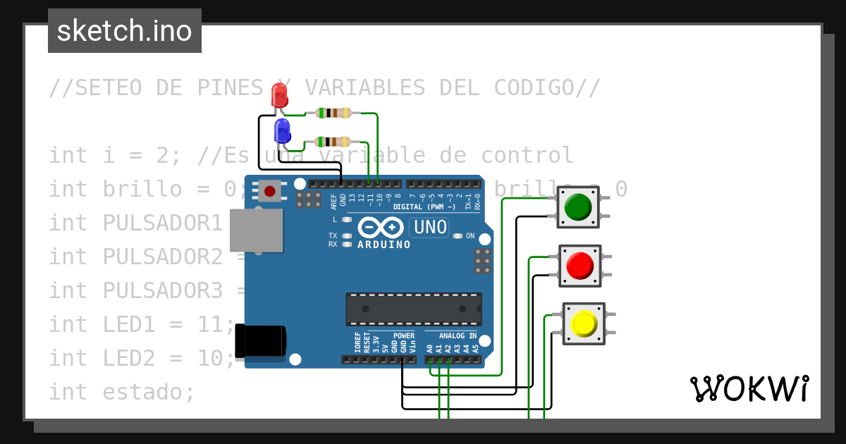 Ejercicio N°1 Tp7 Wokwi Esp32 Stm32 Arduino Simulator