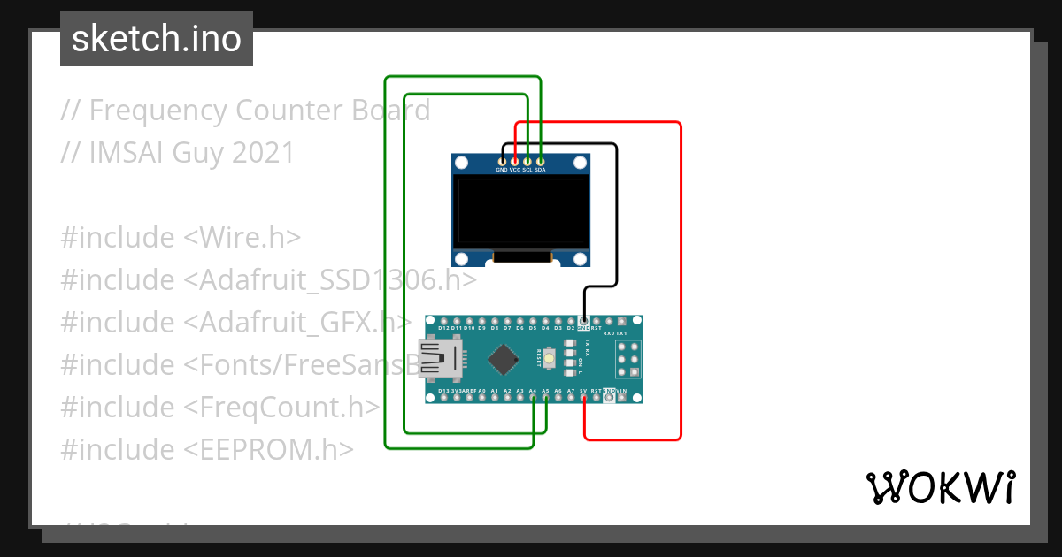frekwensi counter - Wokwi ESP32, STM32, Arduino Simulator